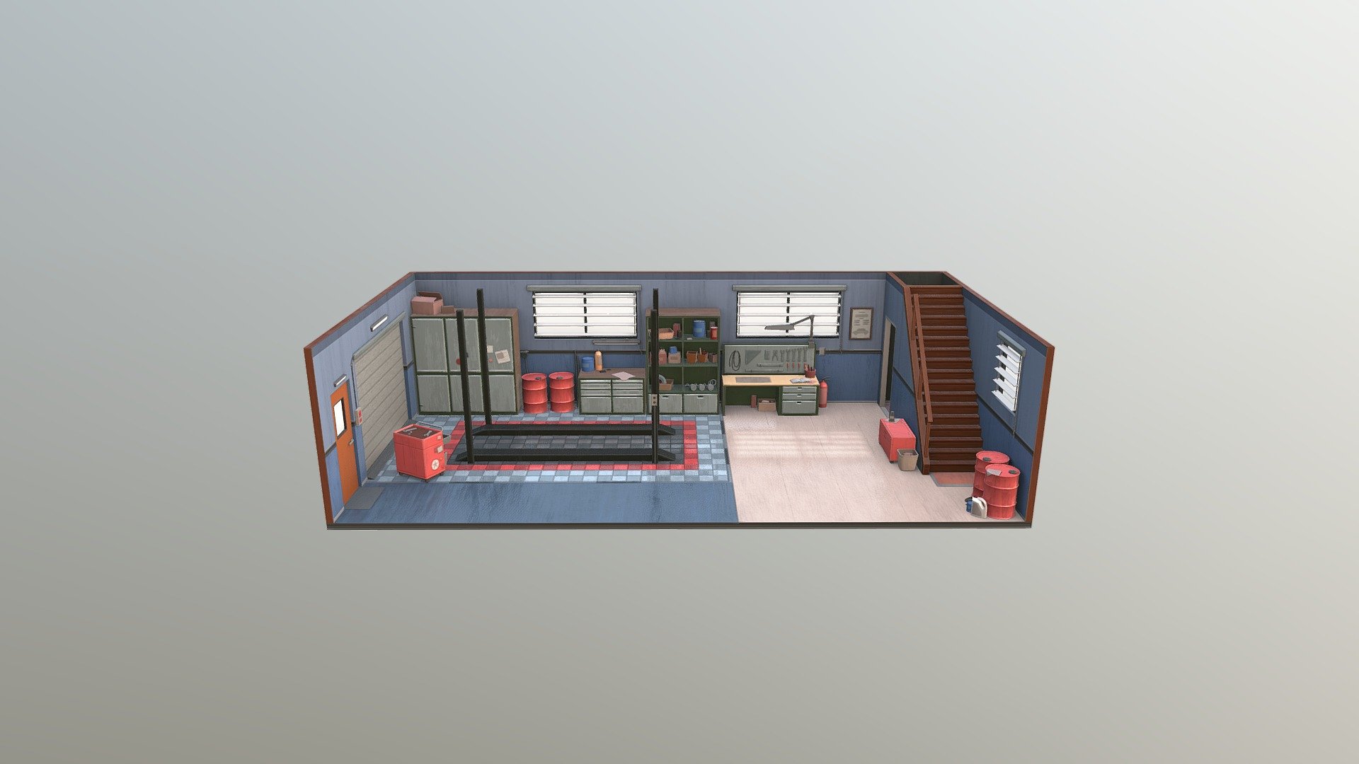 garage - 3D model by imod (@imodeg) [8cab06b] - Sketchfab