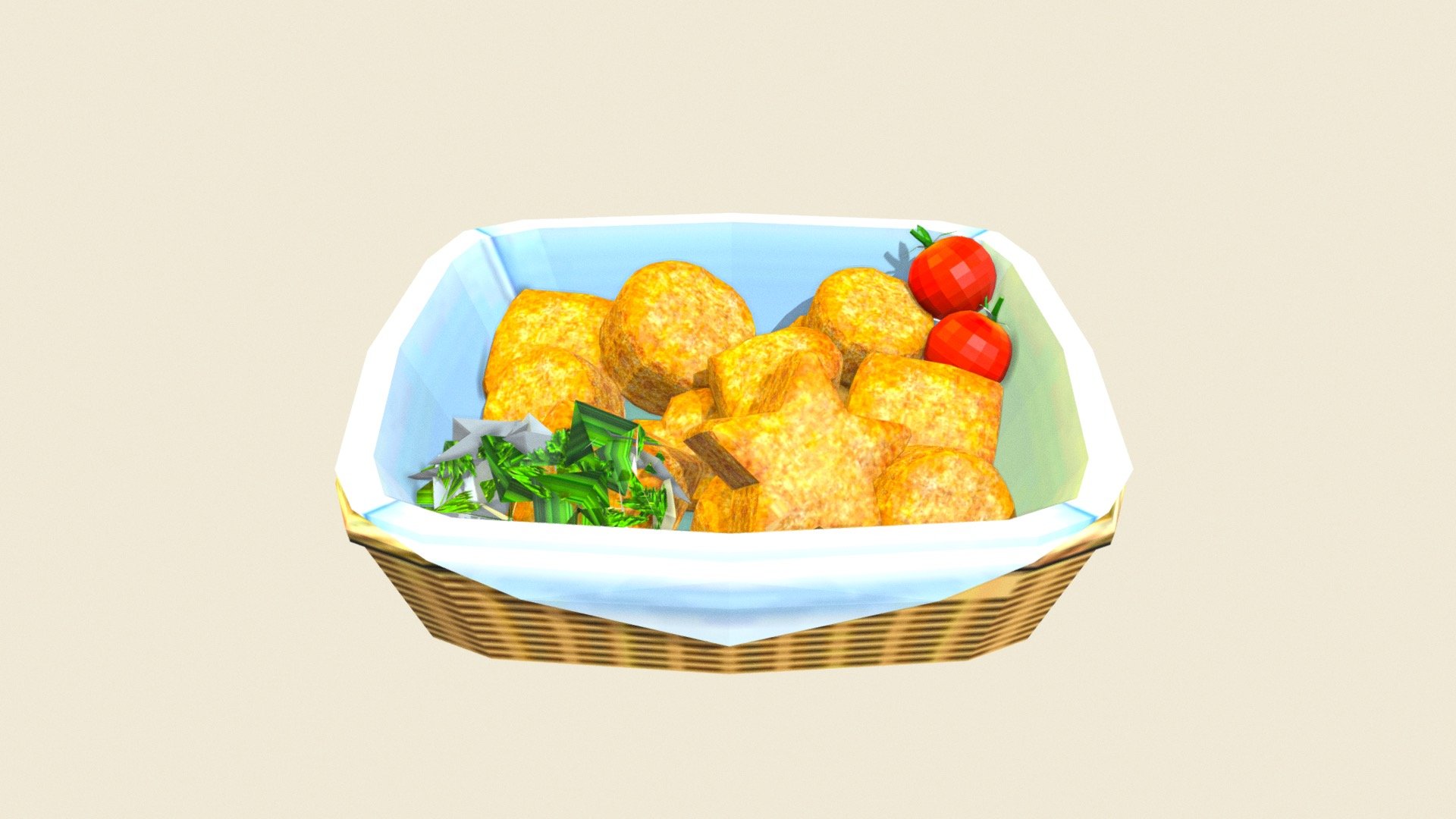 Chicken Nuggets - Download Free 3D model by Bagel (@Green_Katydid ...