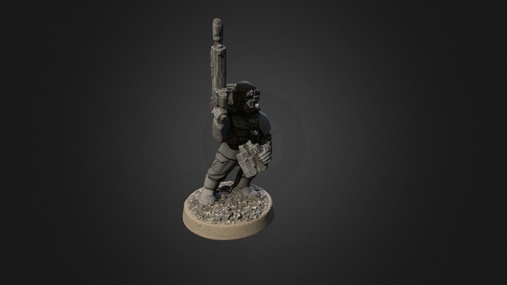 Imperial Guard Veteran - 3D model by Mixed Reality Lab ...