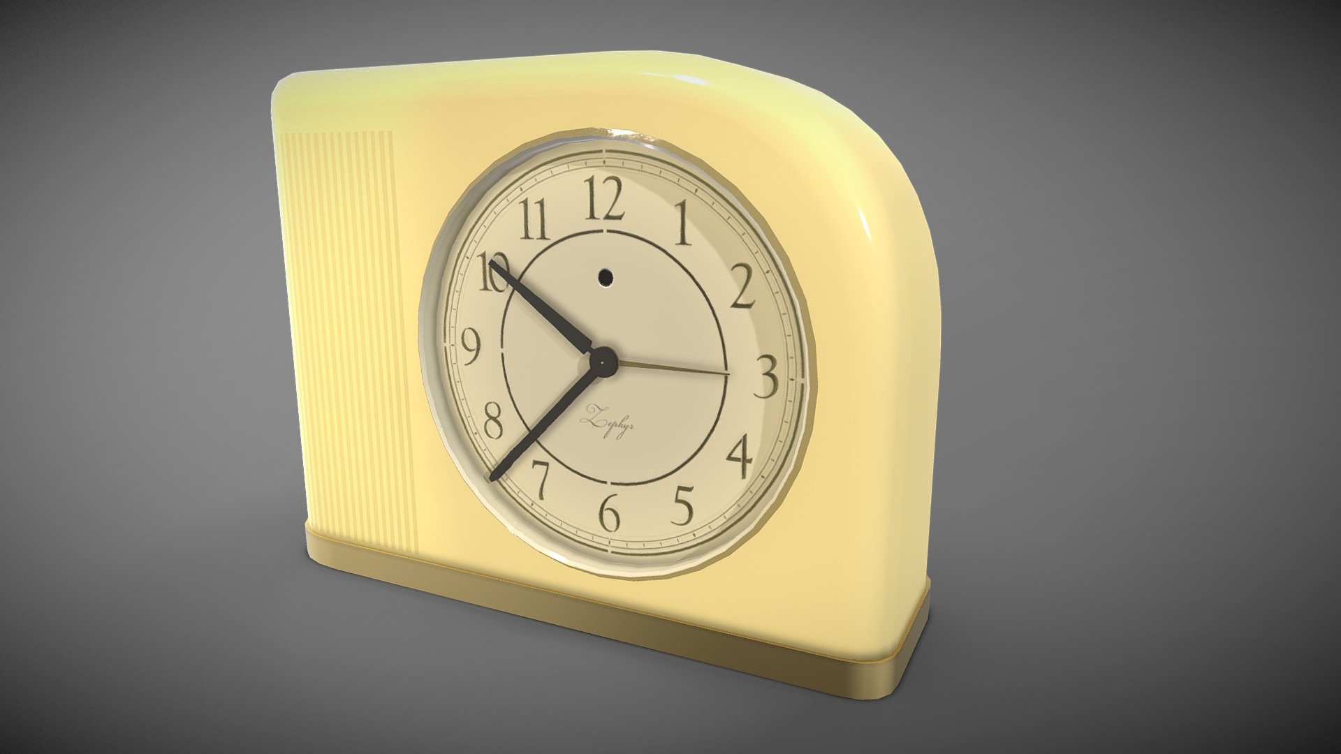 Art Deco Light Up Clock - Buy Royalty Free 3D model by Jordan F ...