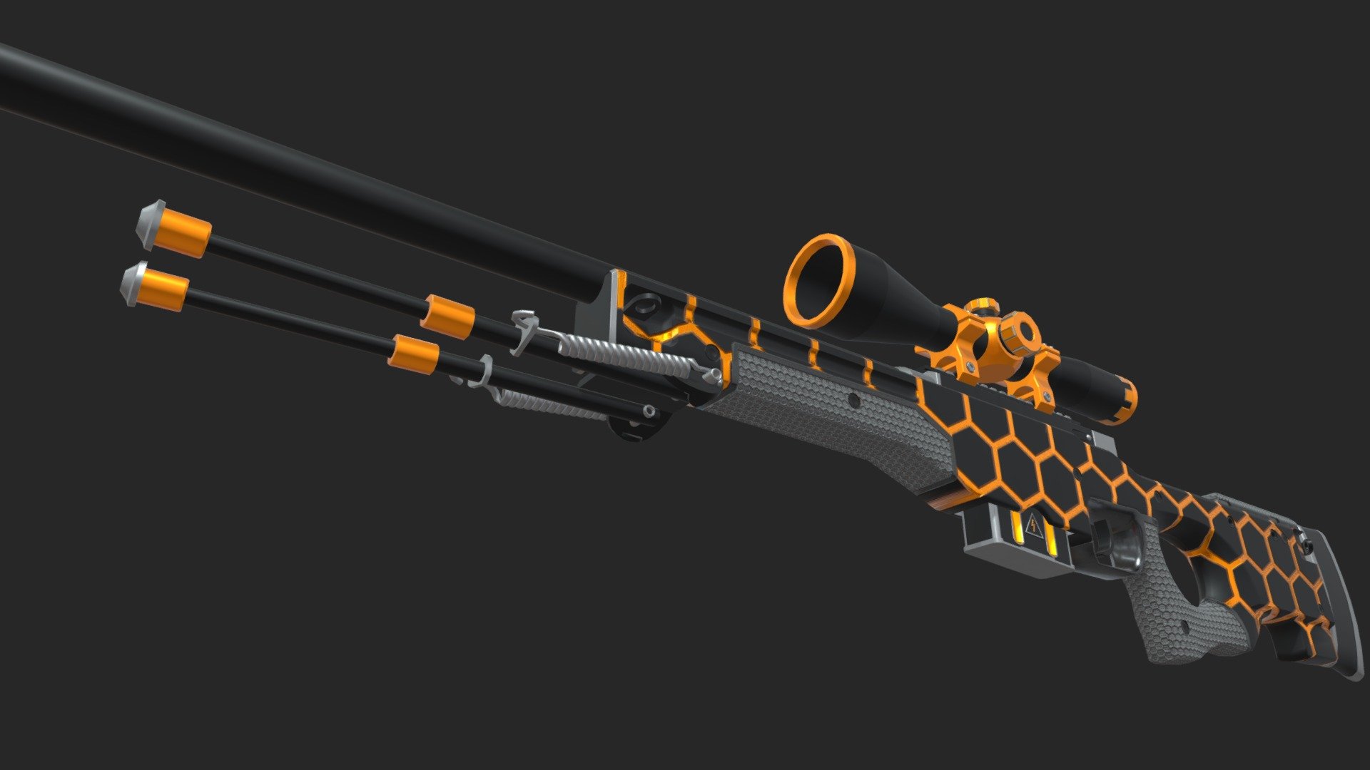 AWP | HIGH CHARGED - 3D model by Hackett (@mr.dimka05685) [8cb2d0a ...