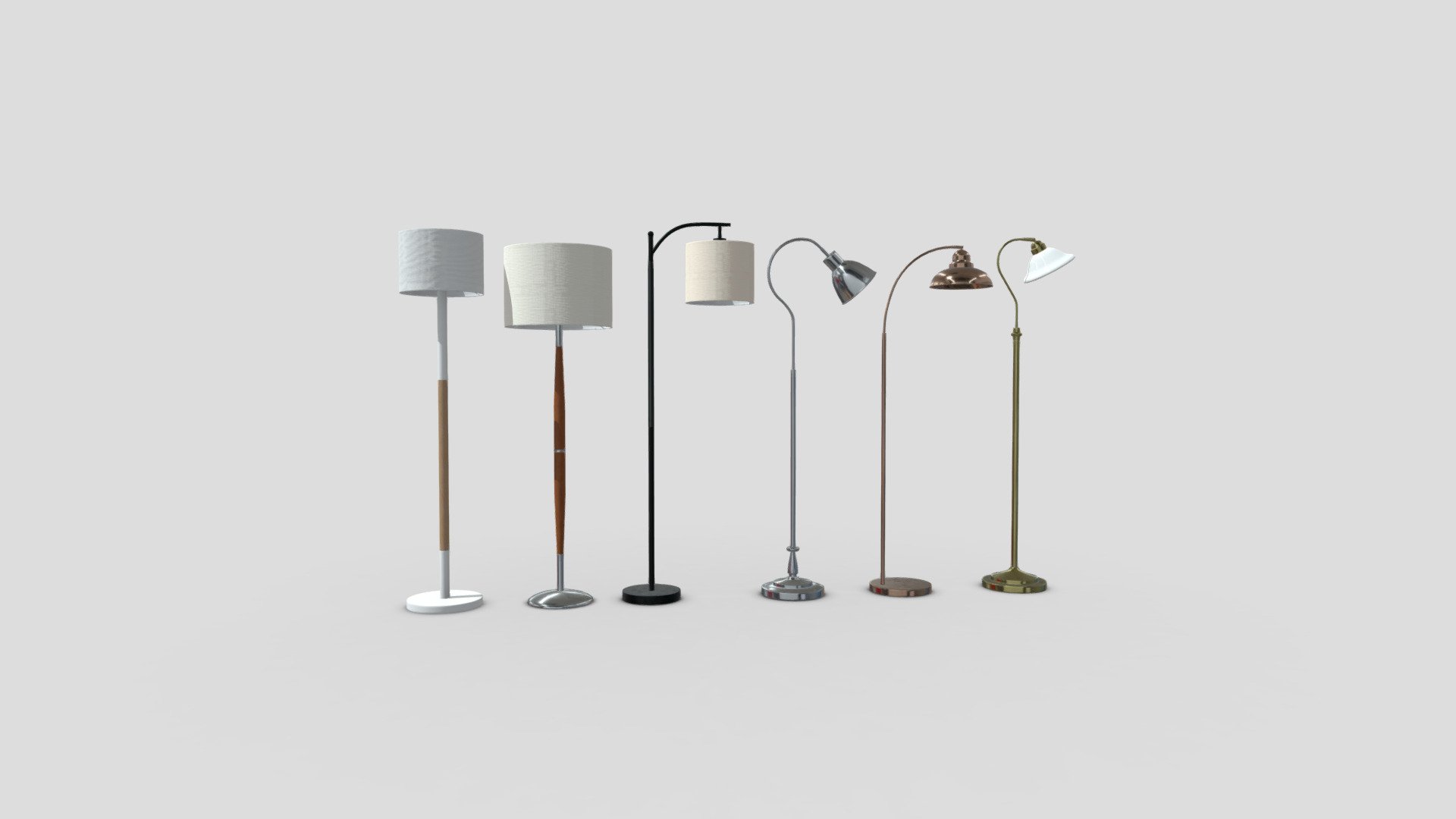 Standing Lamp Pack - Buy Royalty Free 3D model by plaggy [8cb3657 ...