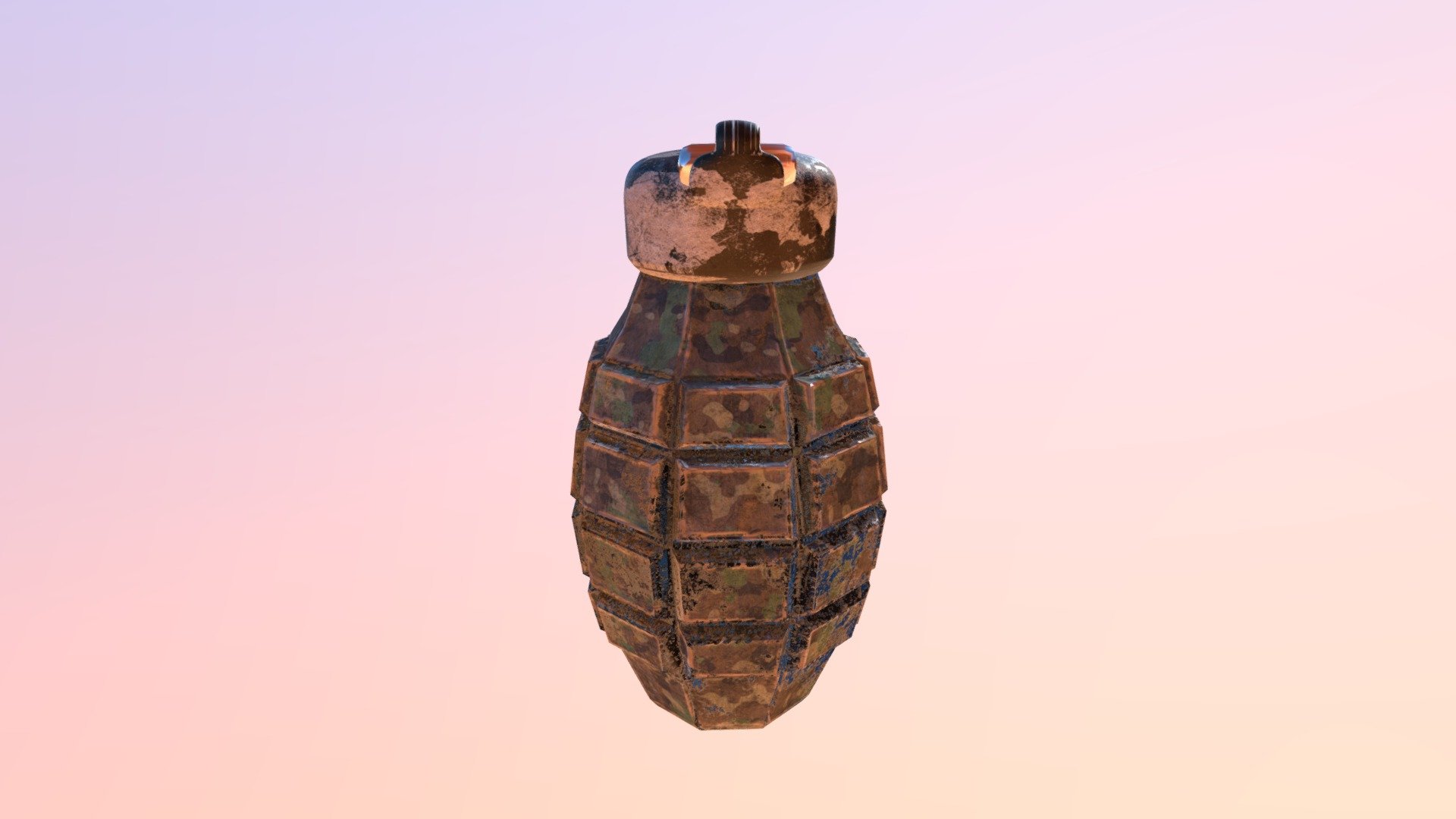 Rust Grenade - 3D model by AgenciaLobo [8cb3f31] - Sketchfab