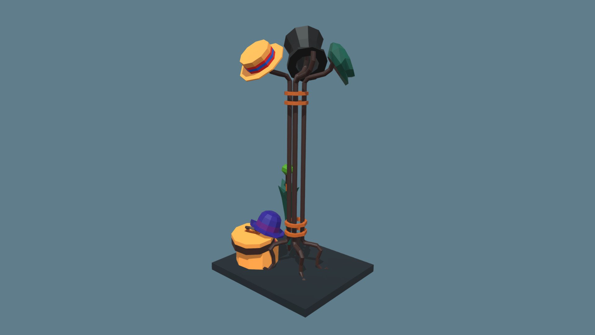 Hat Rack - Download Free 3D model by djcarson [8cb42d1] - Sketchfab