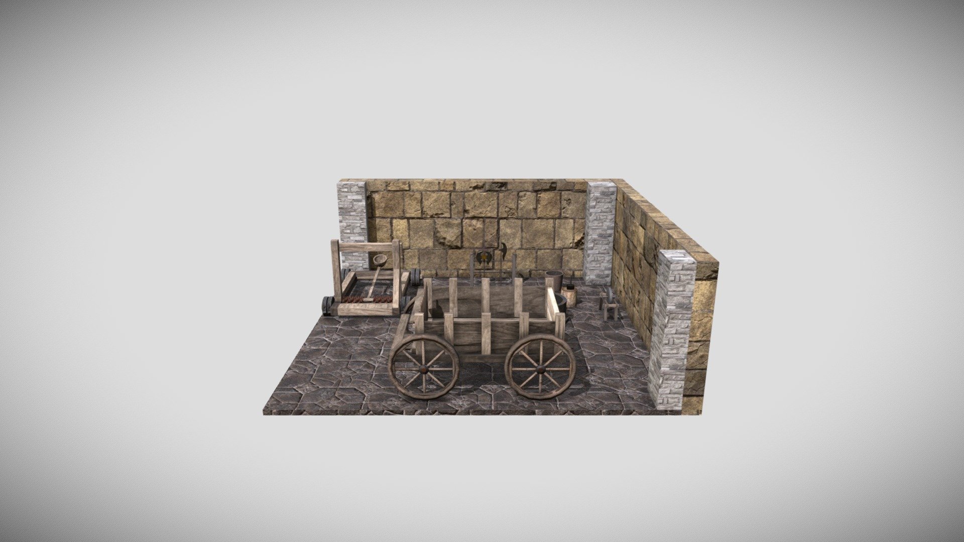 Medieval Blacksmith - 3D model by Santiago Caro (@san01) [8cb44ae ...