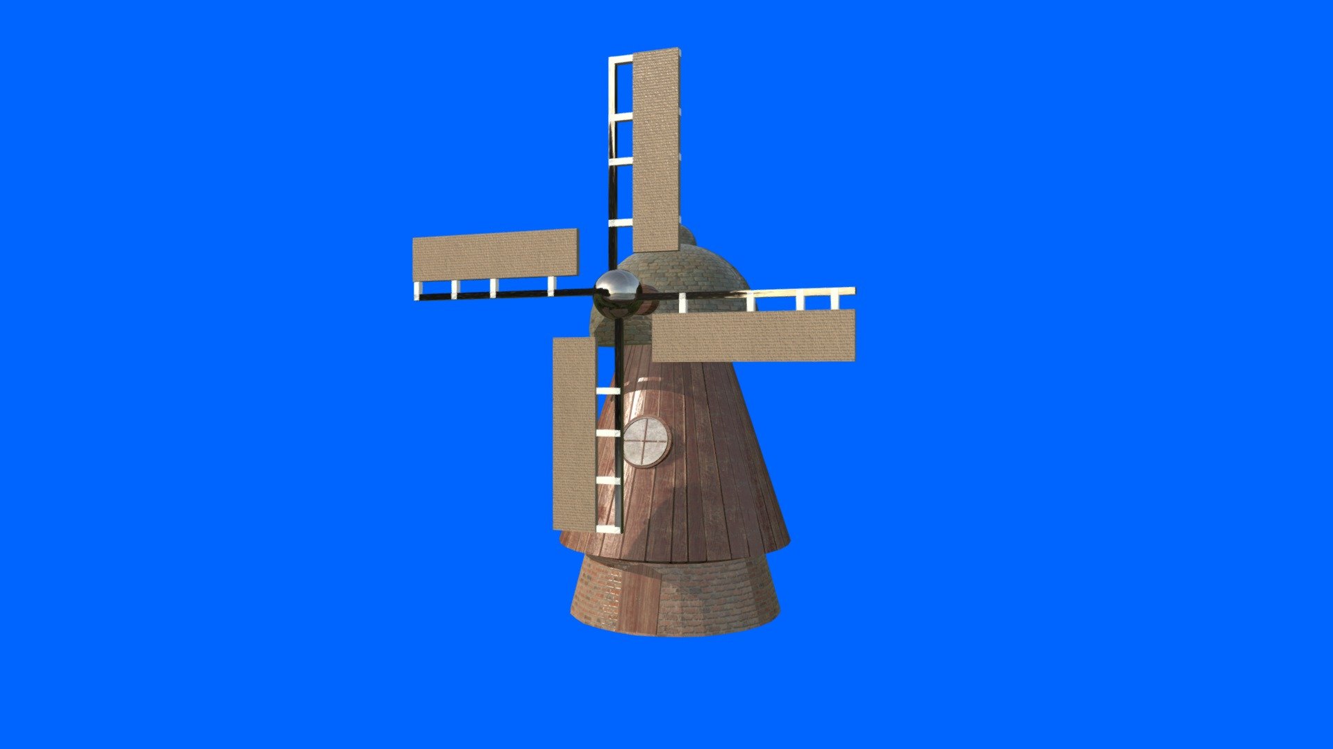 Moinho de Vento - 3D model by leanderson.vieira [8cb8513] - Sketchfab