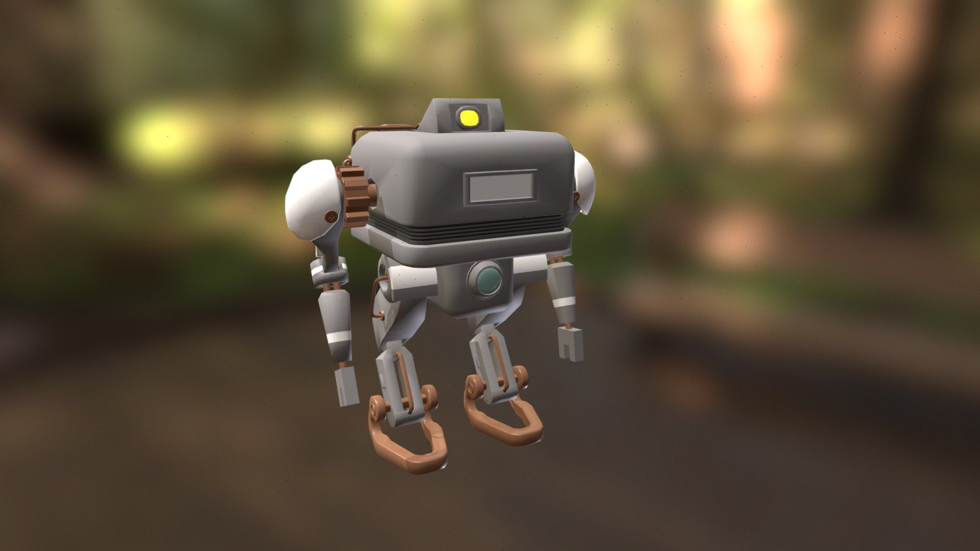 Friendly robot - 3D model by ATSaleteg [8cb8543] - Sketchfab