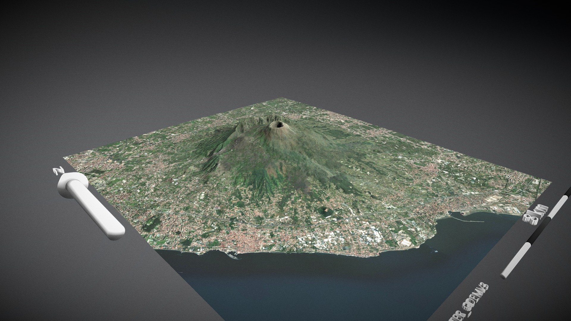 Mount Vesuvius, Italy (x2) - Download Free 3D model by Carraig Nua ...