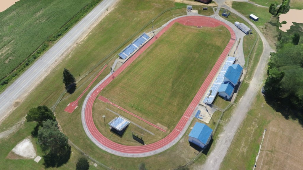 School Track and Football Stadium - 3D model by landgrantsurveyors ...