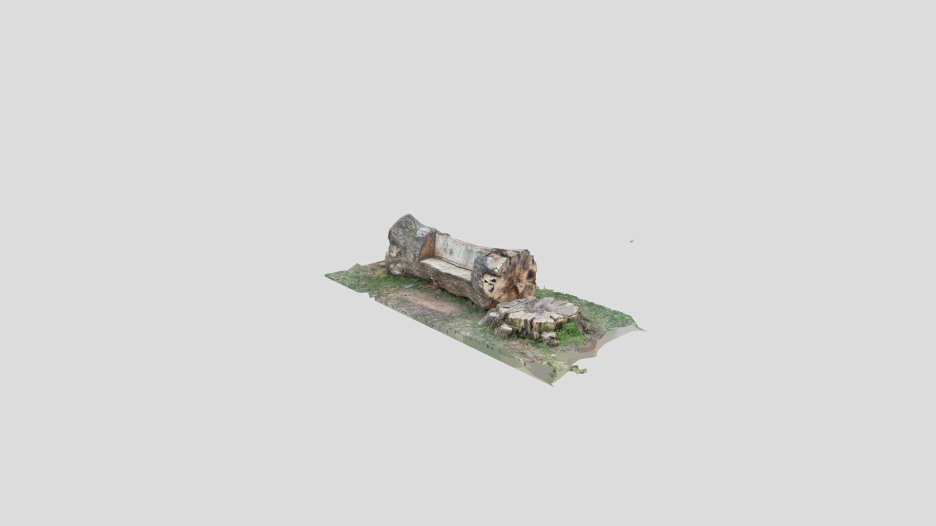 Dead Tree Bench - Cotton Mill Lane, St Albans - Download Free 3D model ...
