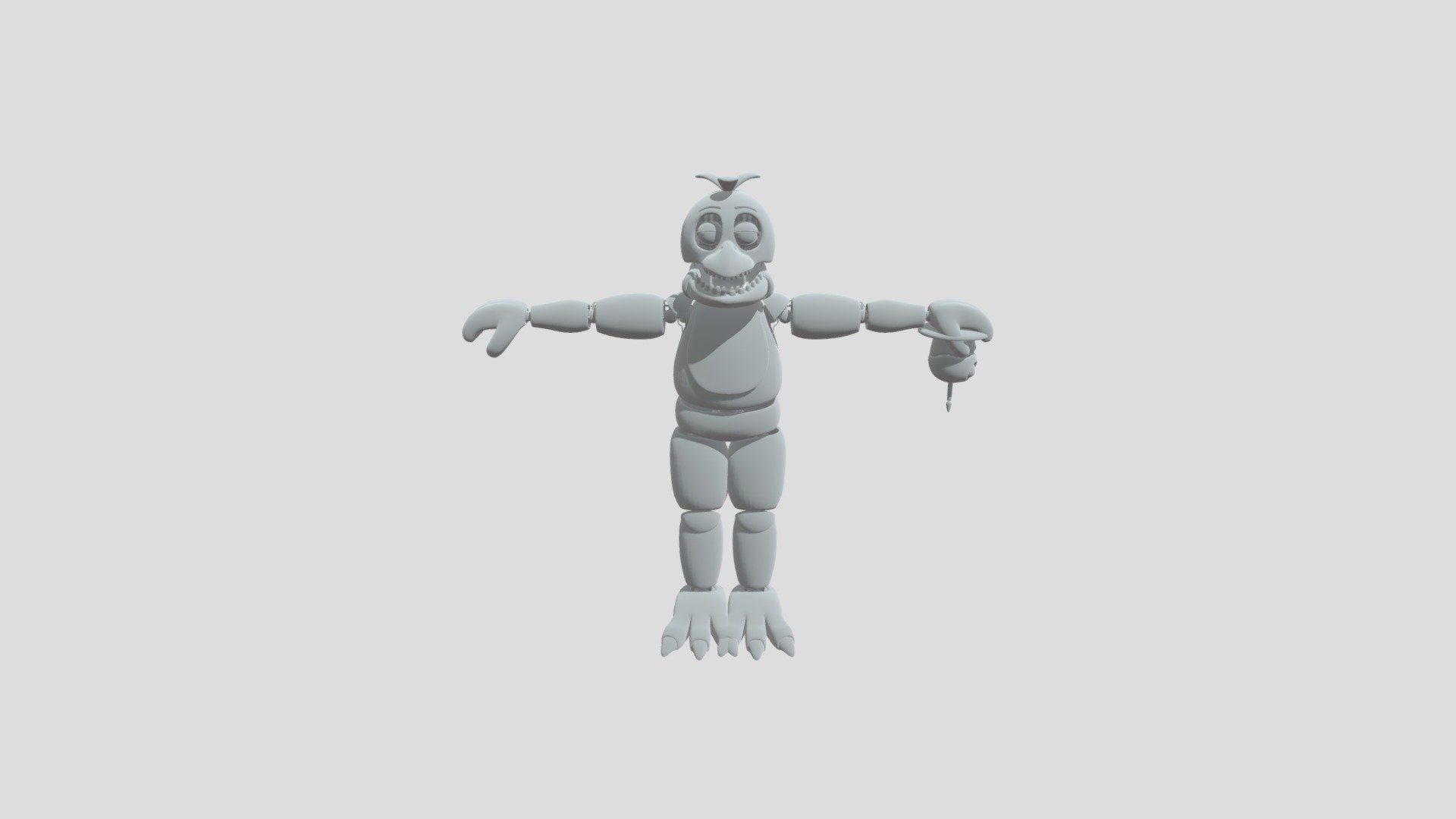 Chica - Download Free 3D model by Gutbear (@Moltenboi124) [8cbeb19] - Sketchfab
