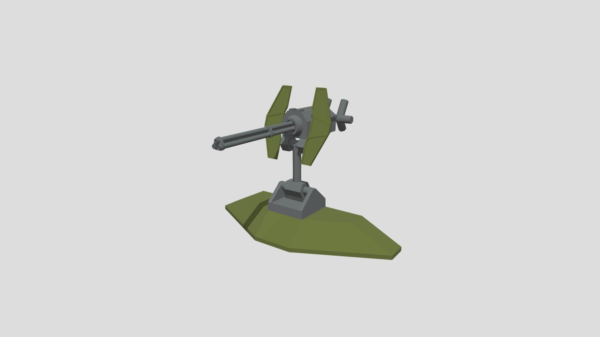 HALO MEGA UNSC Vulcan Turret (Legacy) - Download Free 3D model by ...