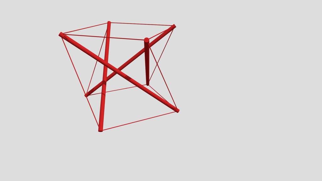 Tensegrity - A 3D model collection by pelandintecno - Sketchfab