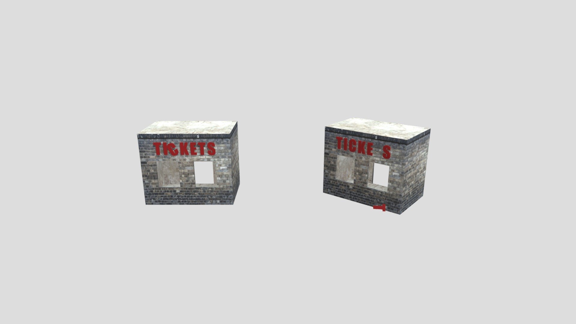 Ticket booths - Download Free 3D model by PWolf (@prwolf) [8ccc70d ...