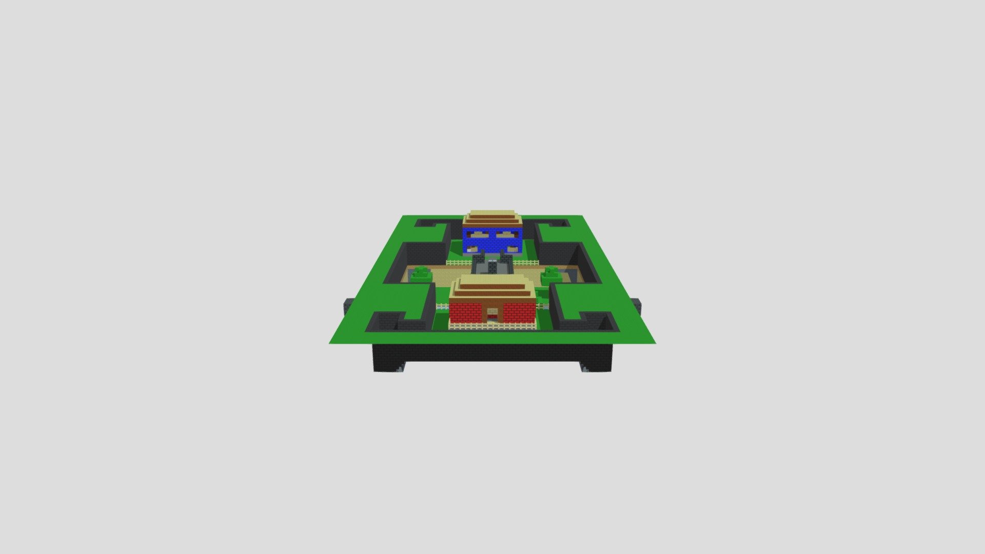 bridge map crazy pixel apocalypse - Download Free 3D model by ...