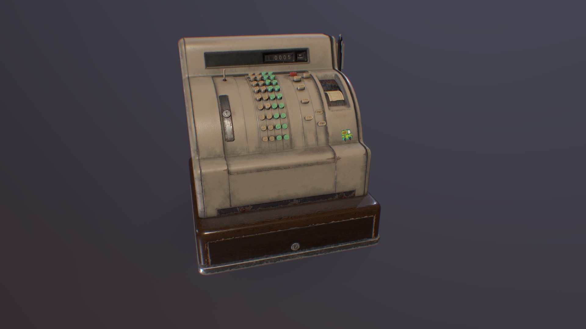 cash_register - 3D model by SpaceBrain [8ccee01] - Sketchfab
