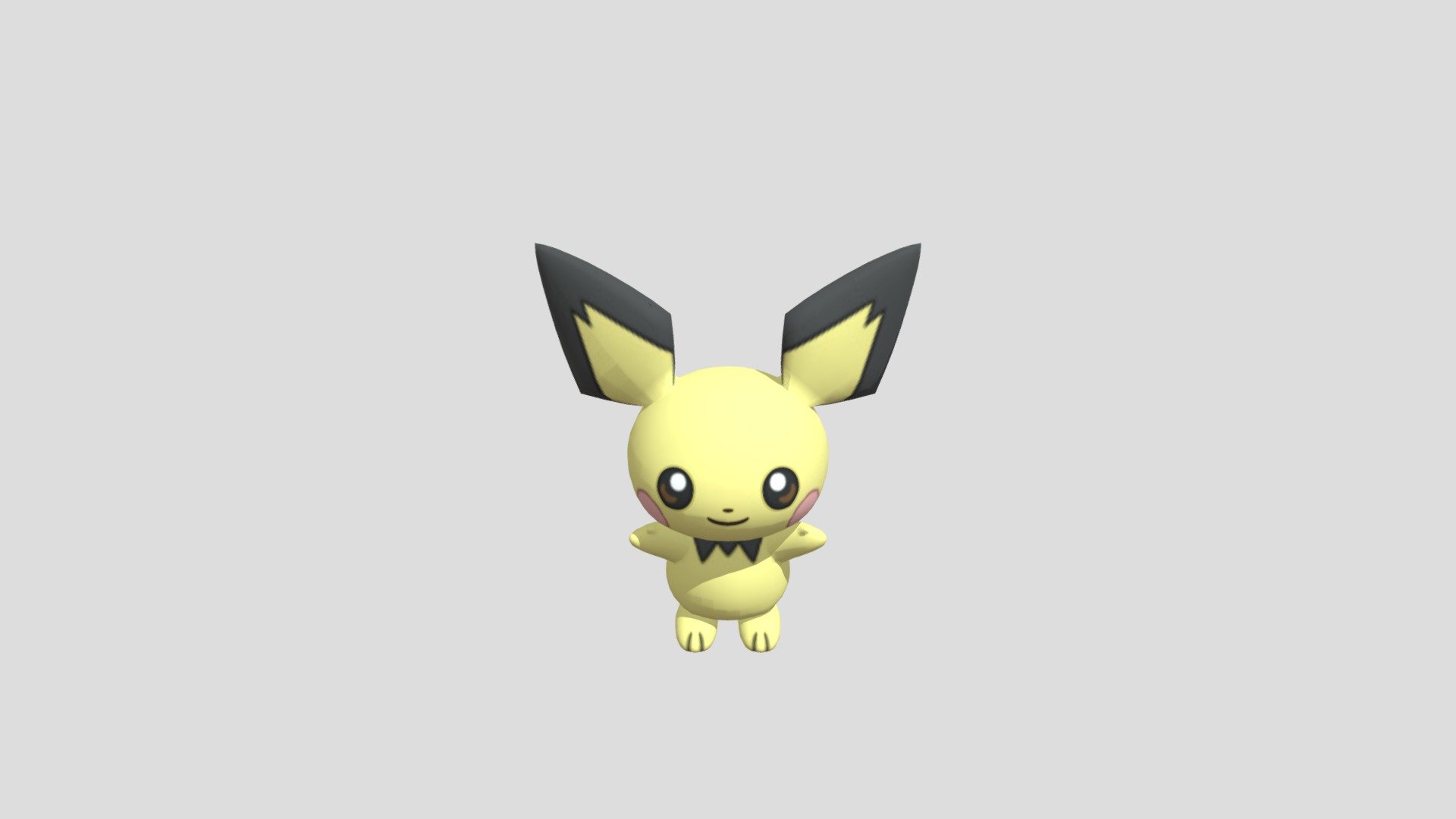 Pichu - Download Free 3D model by 31schrci [8cd14a3] - Sketchfab