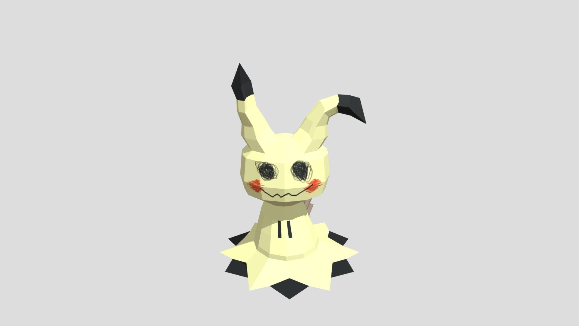 Low Poly Mimikyu - Download Free 3D model by Seraph-TKD (@The_Key_Of ...