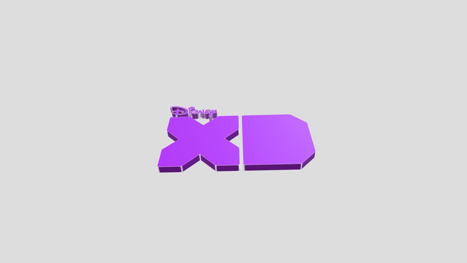 Disney XD logo 3D Purple - Download Free 3D model by Johnfalz Enojo ...