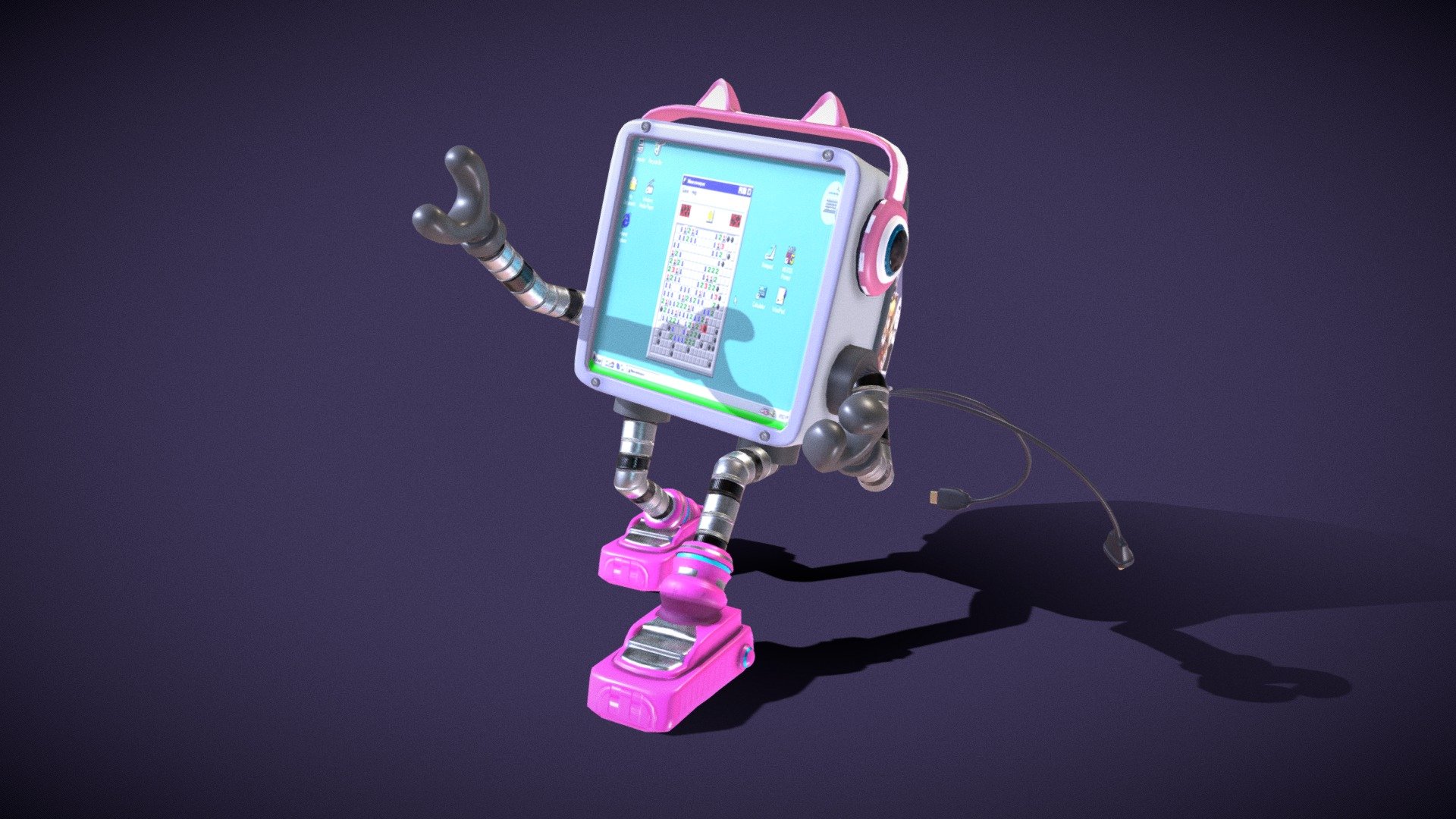 Kitty Monitor - Buy Royalty Free 3D model by quetzal16 [8cd679f ...