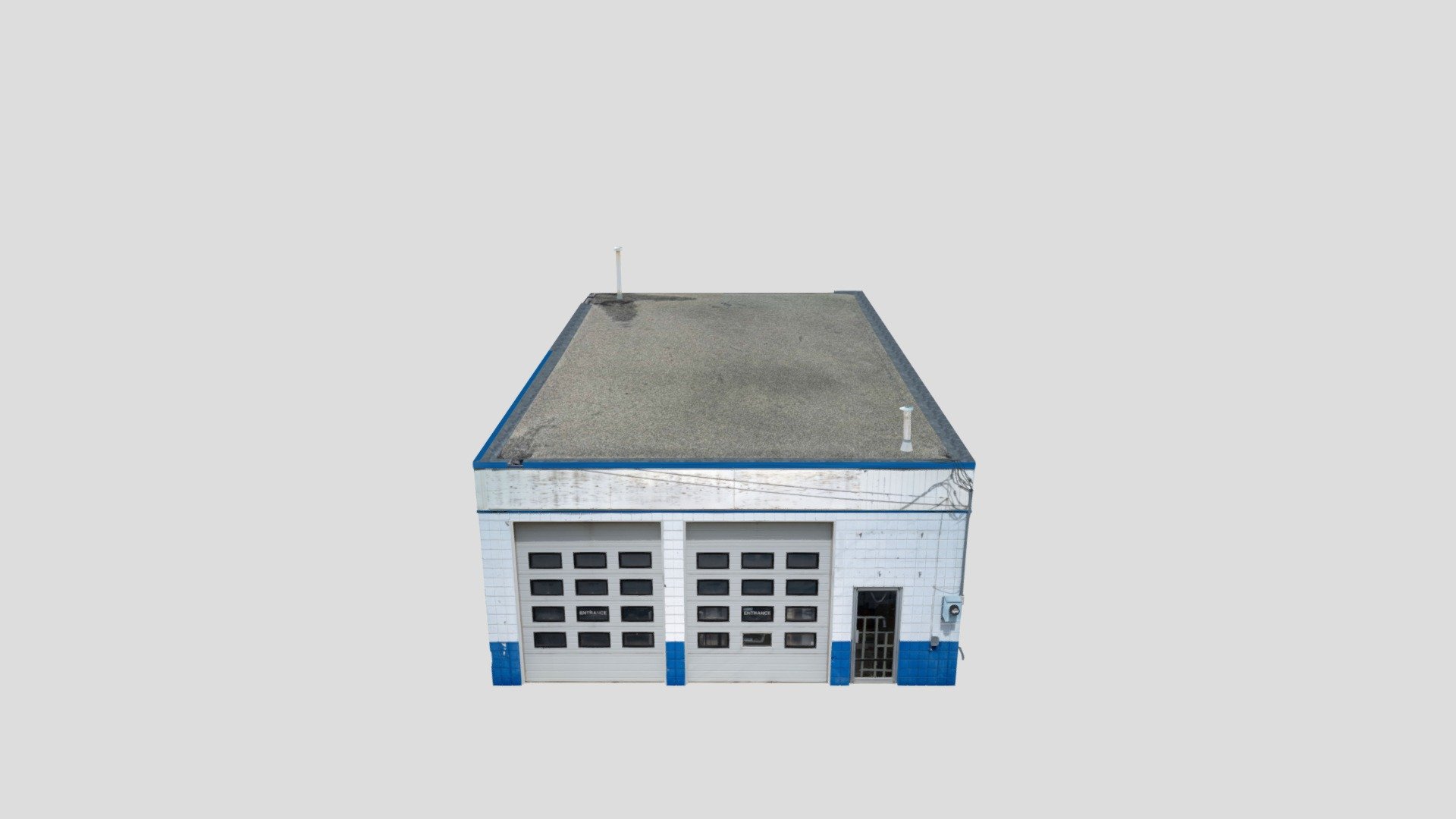 Olds Blue and White Service Building Rebuild - 3D model by ...