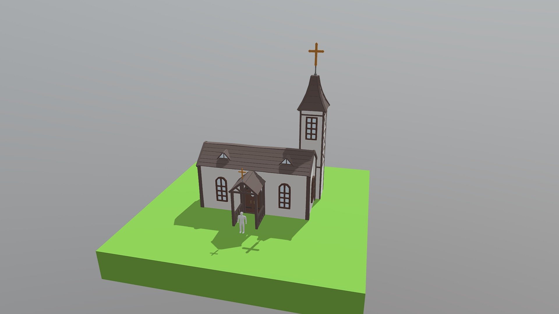 Church - 3D model by DENBRU3D (@TestModels) [8cd919b] - Sketchfab
