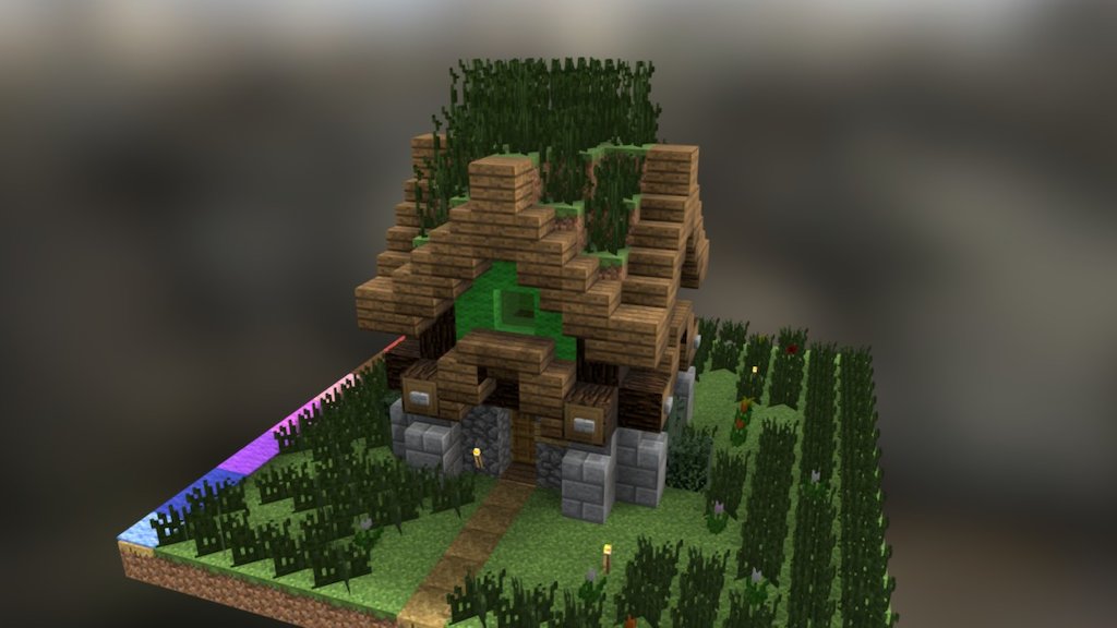 Grass House - 3D model by chris.naude.0 [8cdd651] - Sketchfab