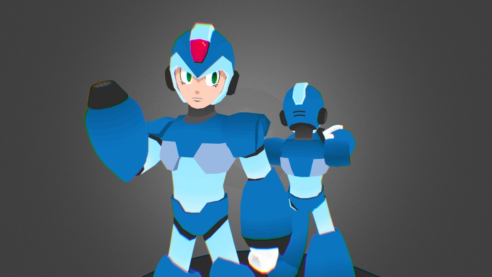 Megaman X - 3D model by fidgetoo [8cde6b5] - Sketchfab