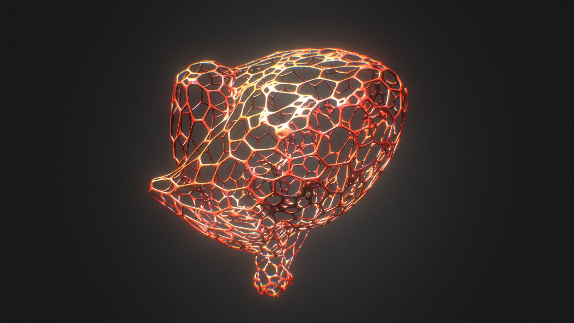 Wireframe Heart - Buy Royalty Free 3D model by TheDarkSunProject ...