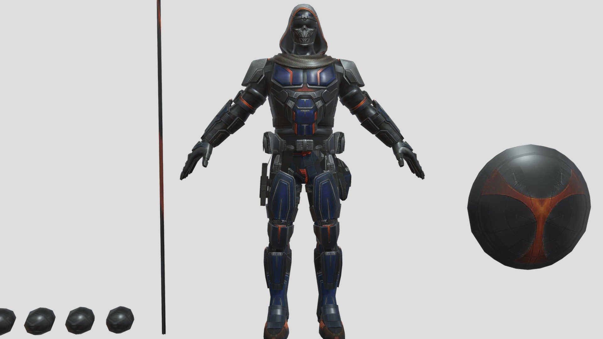 Taskmaster(Textured)(Rigged) - Download Free 3D model by 3D MODELS ...