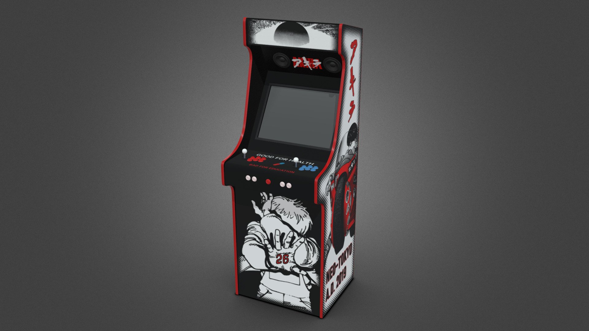 Akira Arcade test 01 - Download Free 3D model by n26 [8ce57bf] - Sketchfab