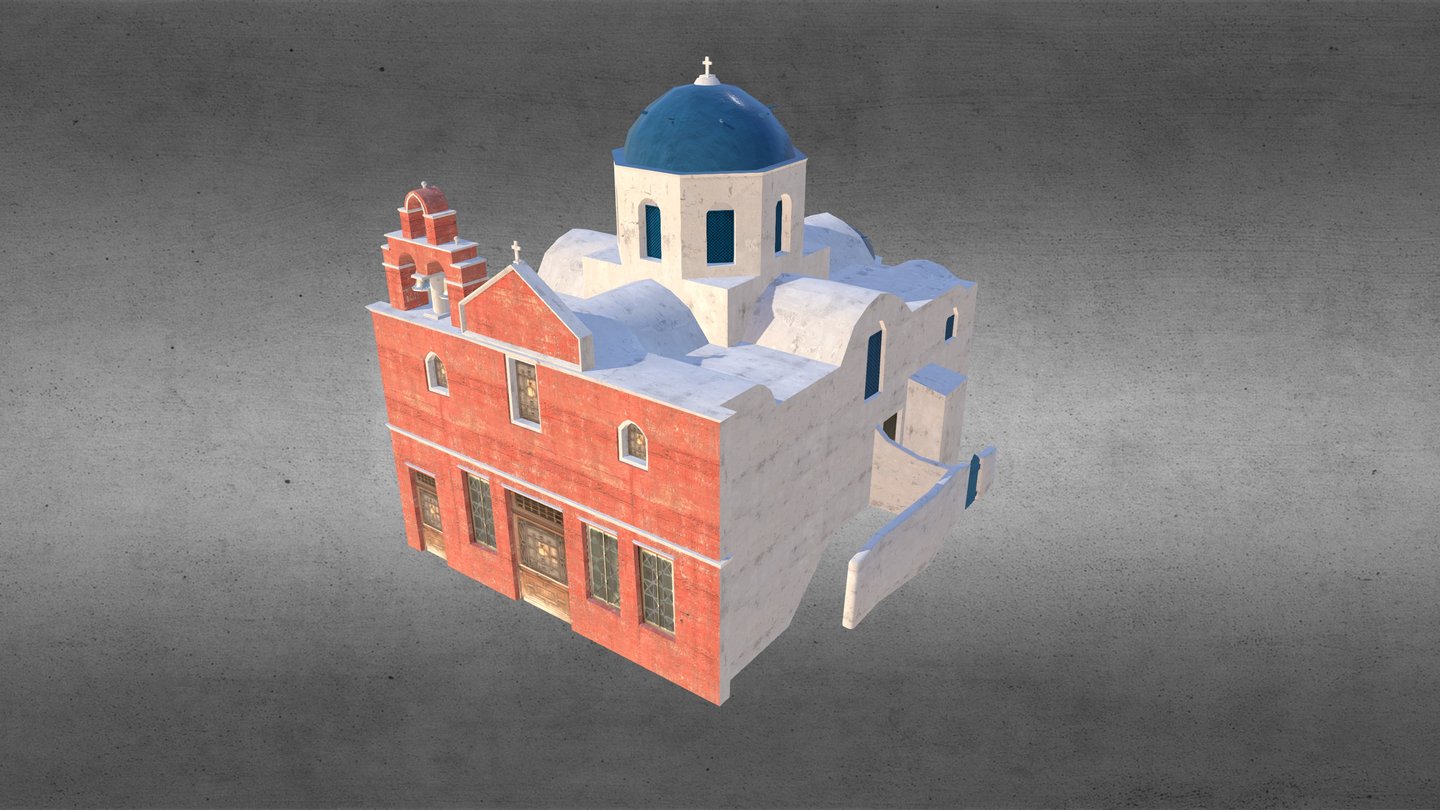 Greek Church A - 3D model by Aurélien Duval (@aurelien.d) [8ce7107 ...