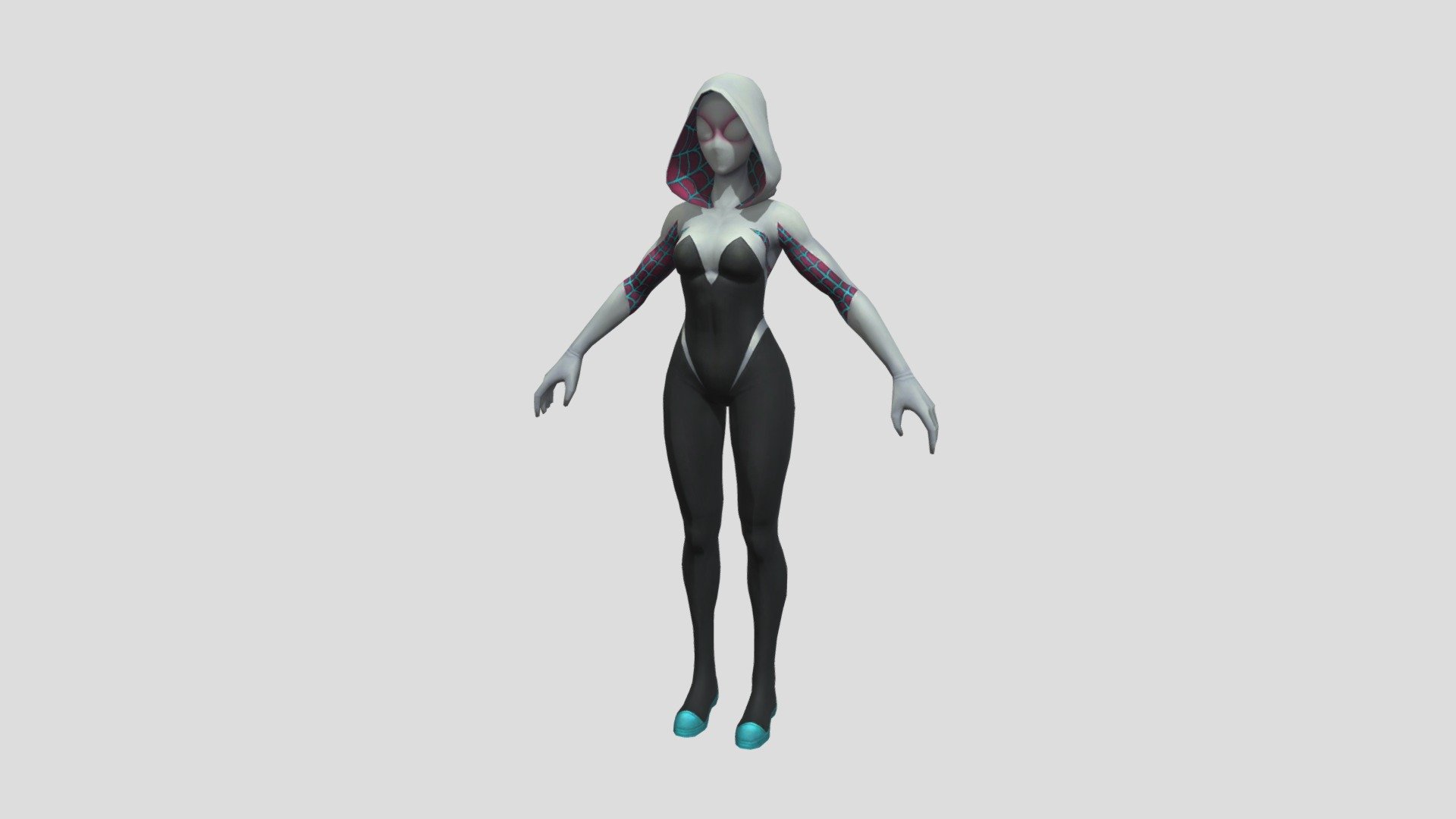 Spider Gwen - Download Free 3D model by WAR TERROR GAMER (@TREXGamerStudios) [8ced341] - Sketchfab