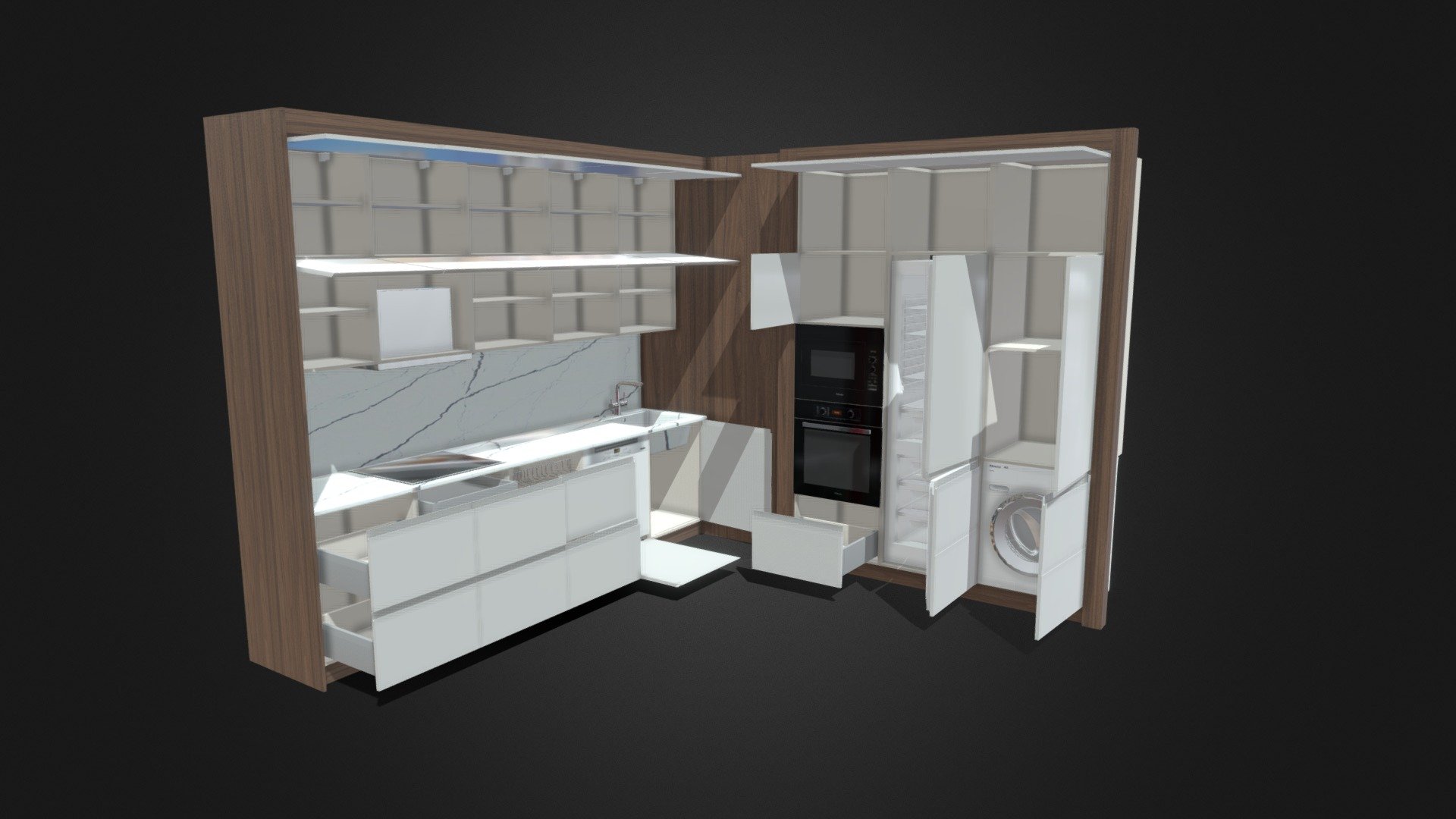 Kitchen - Download Free 3D model by saintkastiell [8ced36e] - Sketchfab