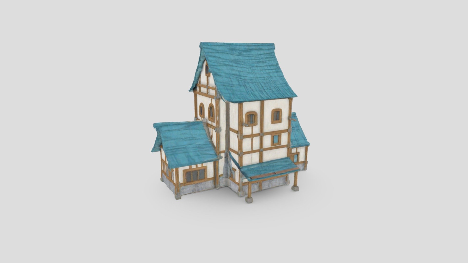 Low Poly Medieval Cottage - 3D model by polyuih [8ceee20] - Sketchfab