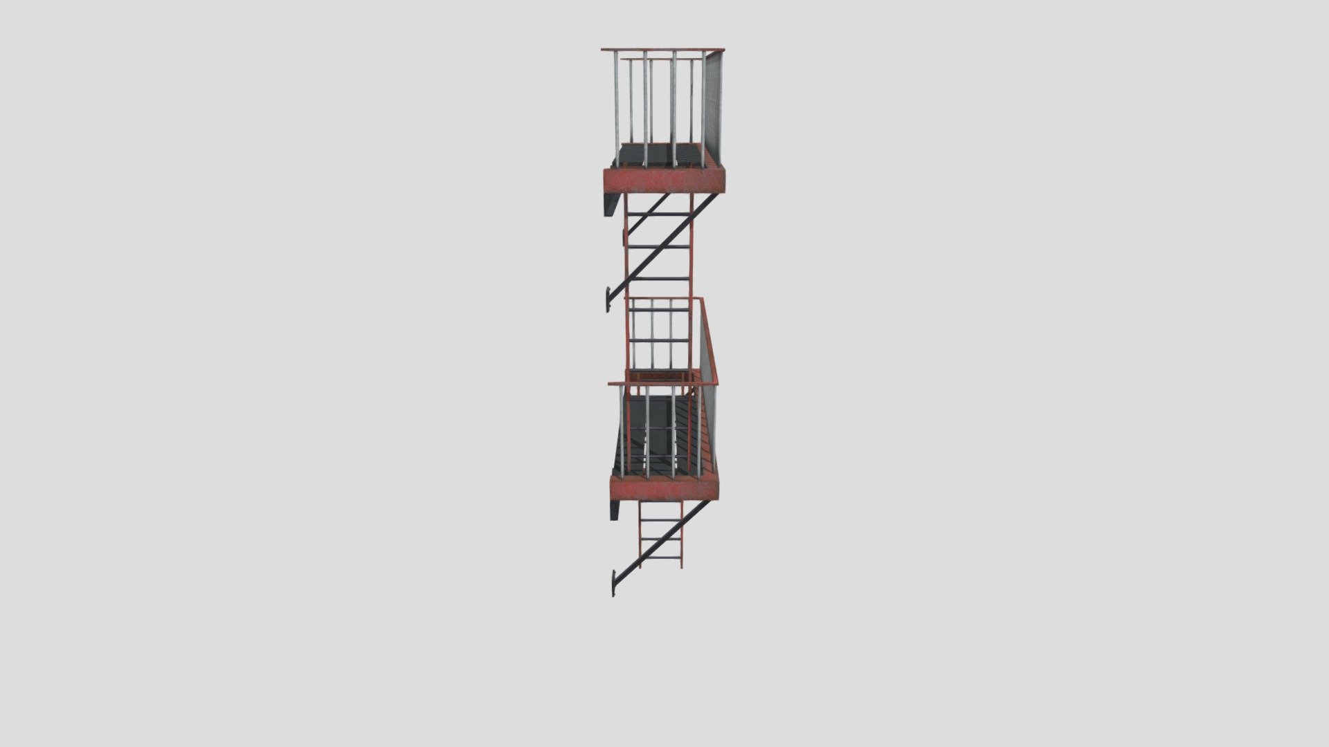 Fire Escape Module - Download Free 3D model by cruftcam [8cef2b9 ...
