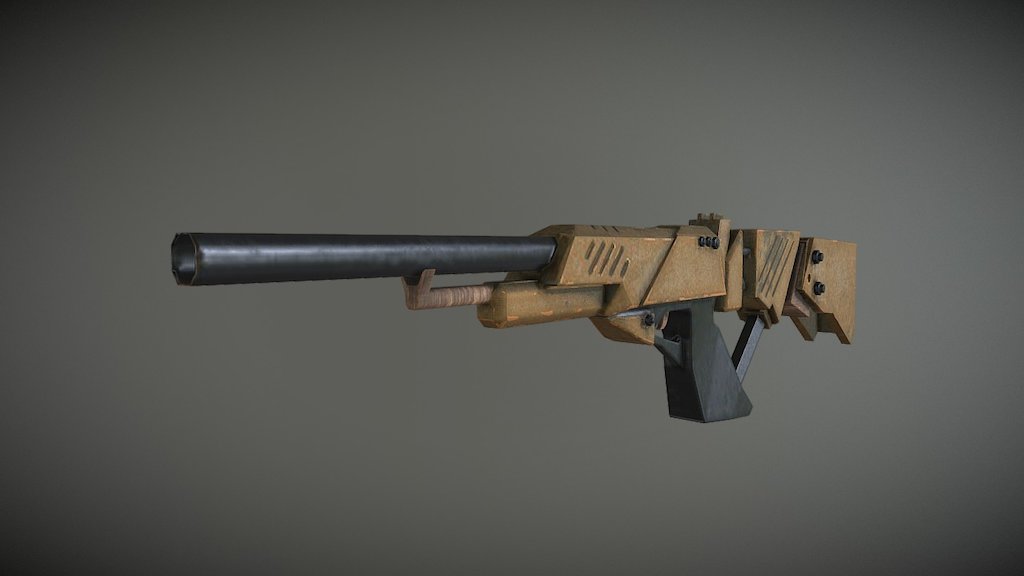 Wasteland Gun - 3D model by Jake McInerney (@EdgeOfWorlds) [8cef785 ...