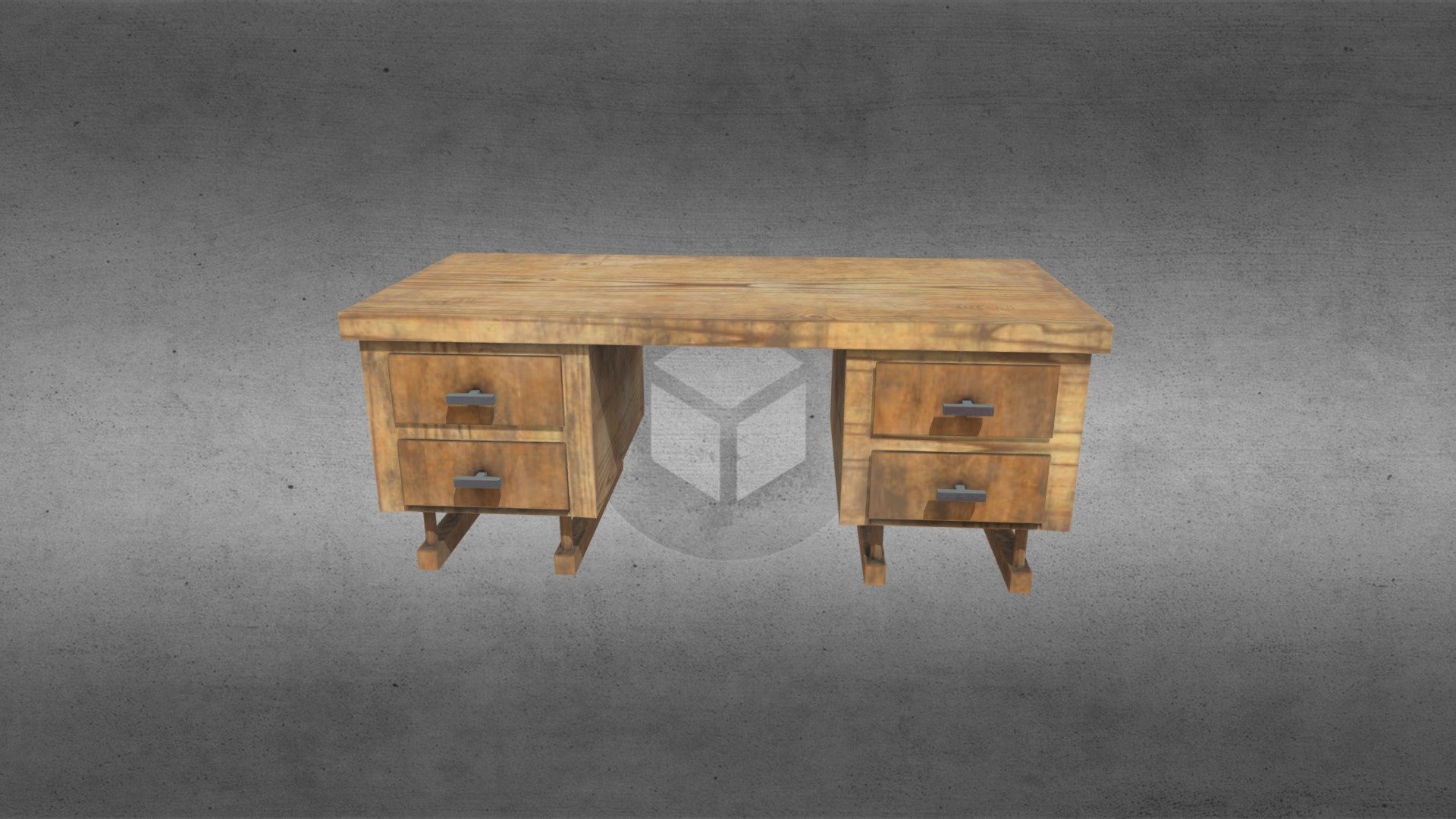Desk with drawers. - Download Free 3D model by LiamDale [8cf0a4d ...