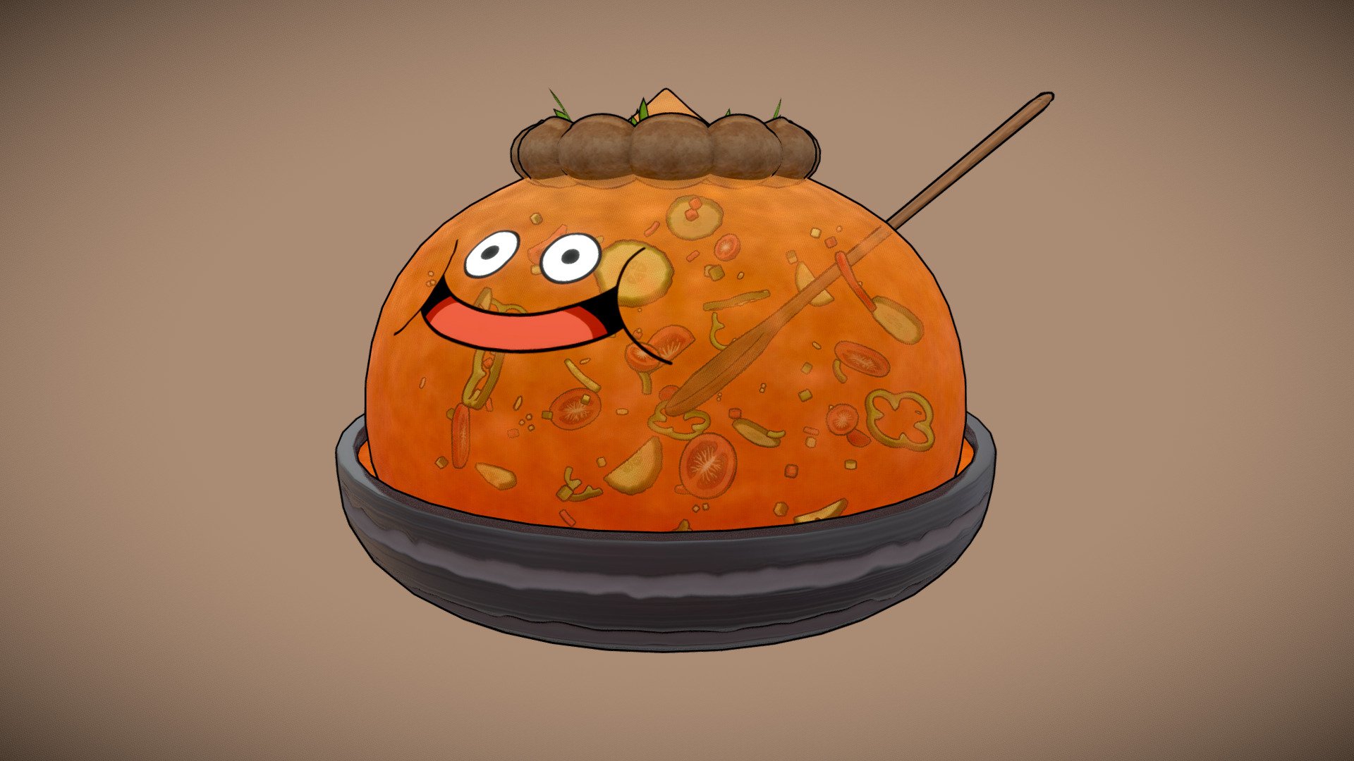 Gazpar - The Gazpacho King Slime (Dragon Quest) - 3D model by Arnau ...