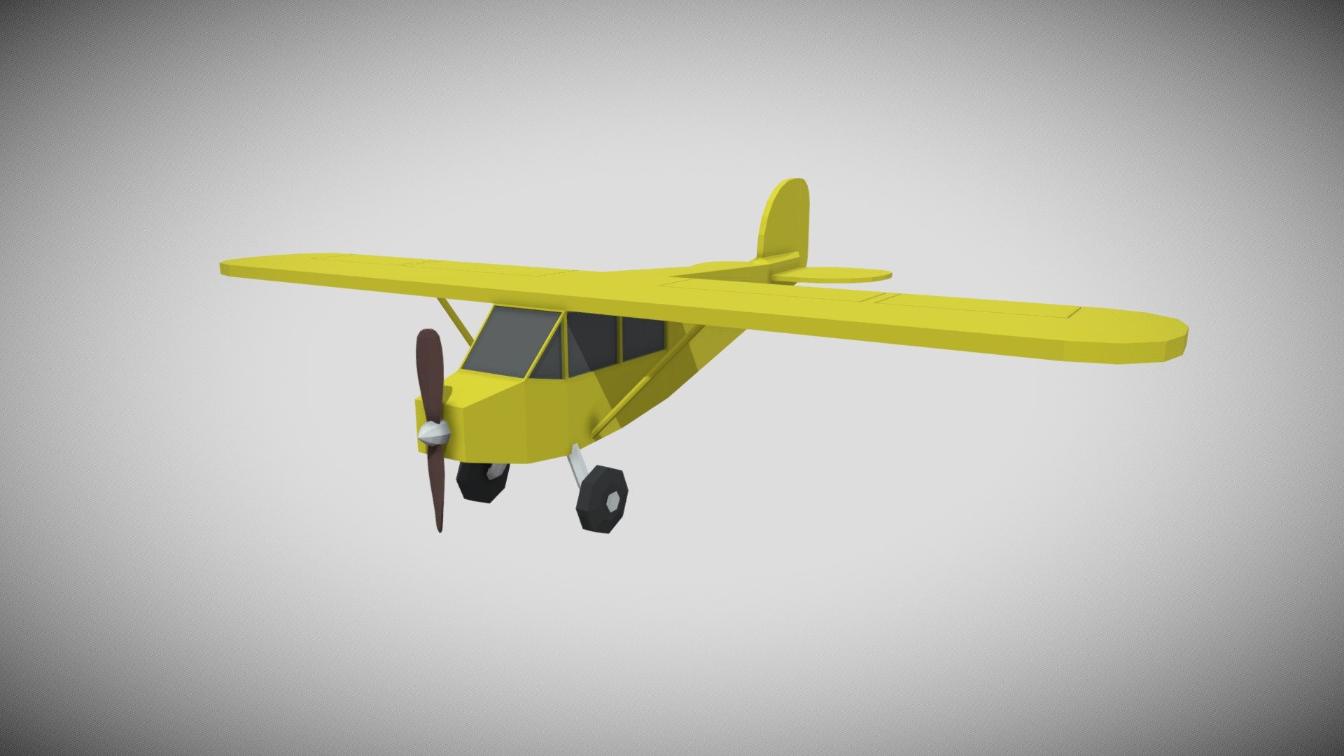 Piper Cub - 3D model by Vassilakis [8cf2da7] - Sketchfab