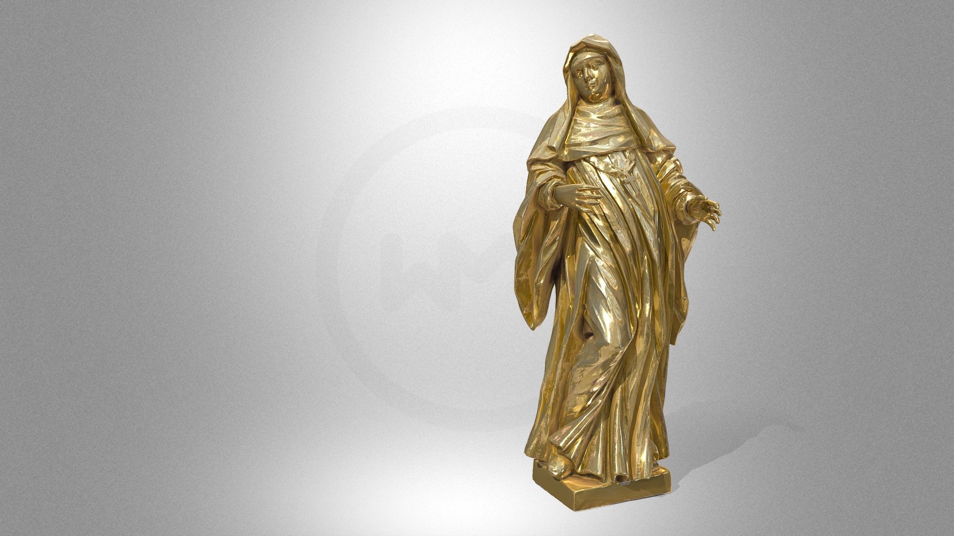 Saint Mechtilde of Hackeborn - Download Free 3D model by Virtual ...
