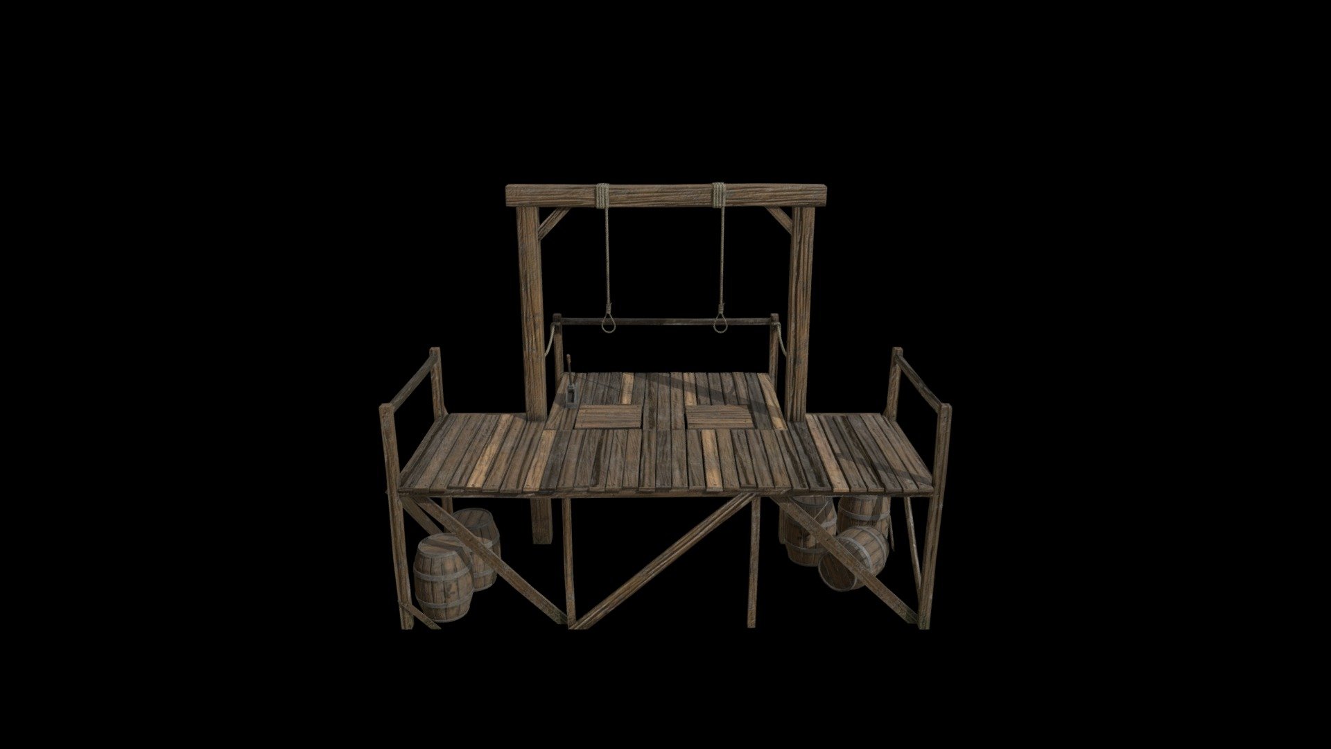 The Gallows - 3D model by benstef12 [8cf6780] - Sketchfab