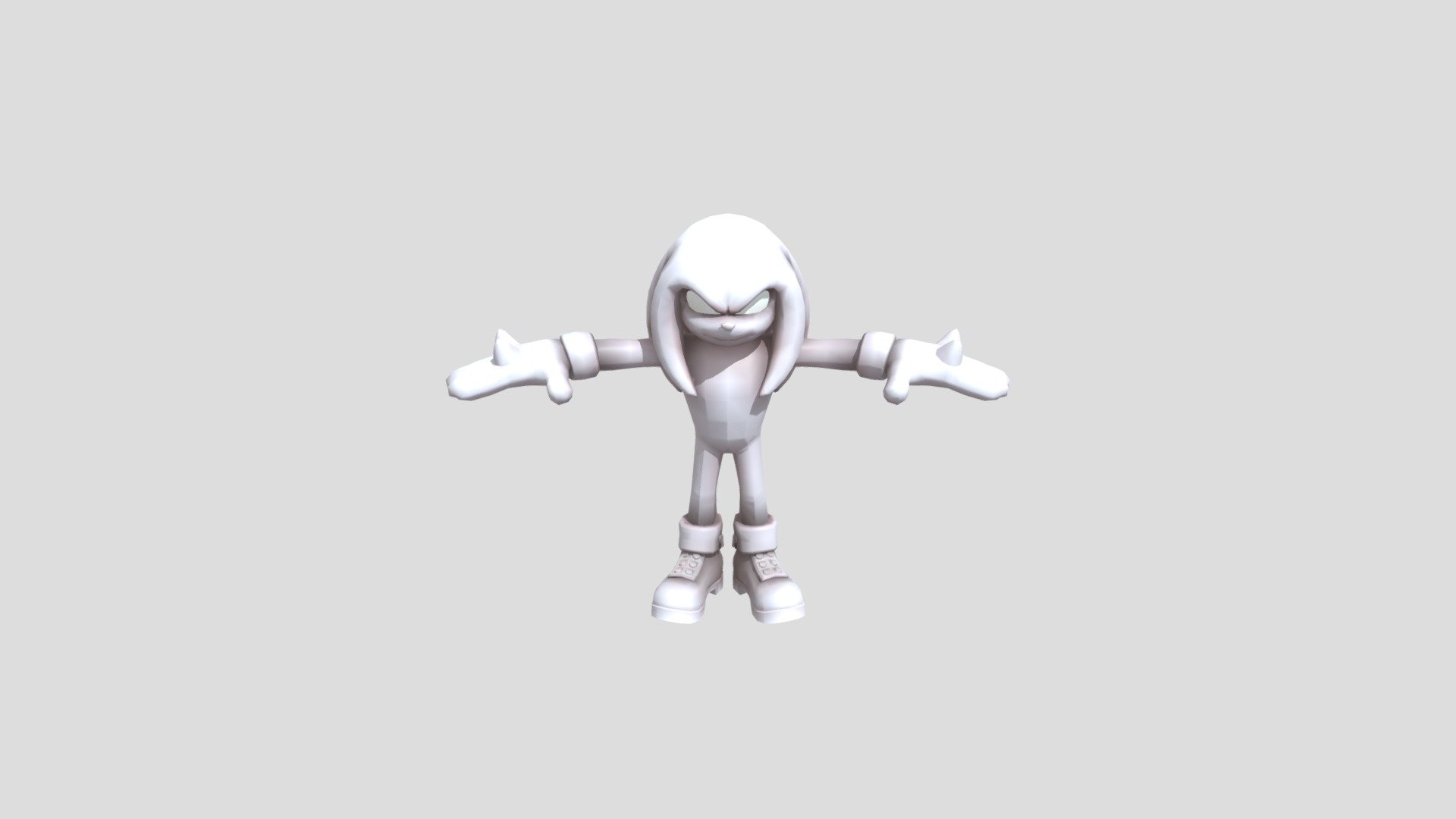 Movie Knuckles (With Hair!) - Download Free 3D model by Nilan_F ...