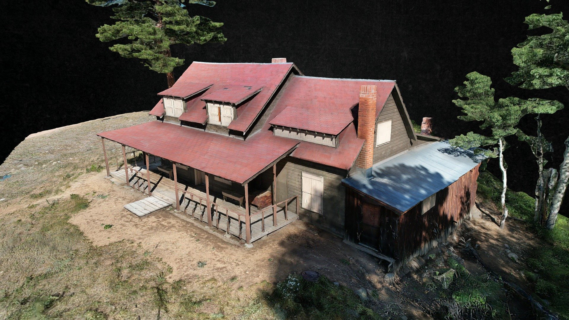 The Delonde House of Caribou Ranch - Download Free 3D model by Michael ...