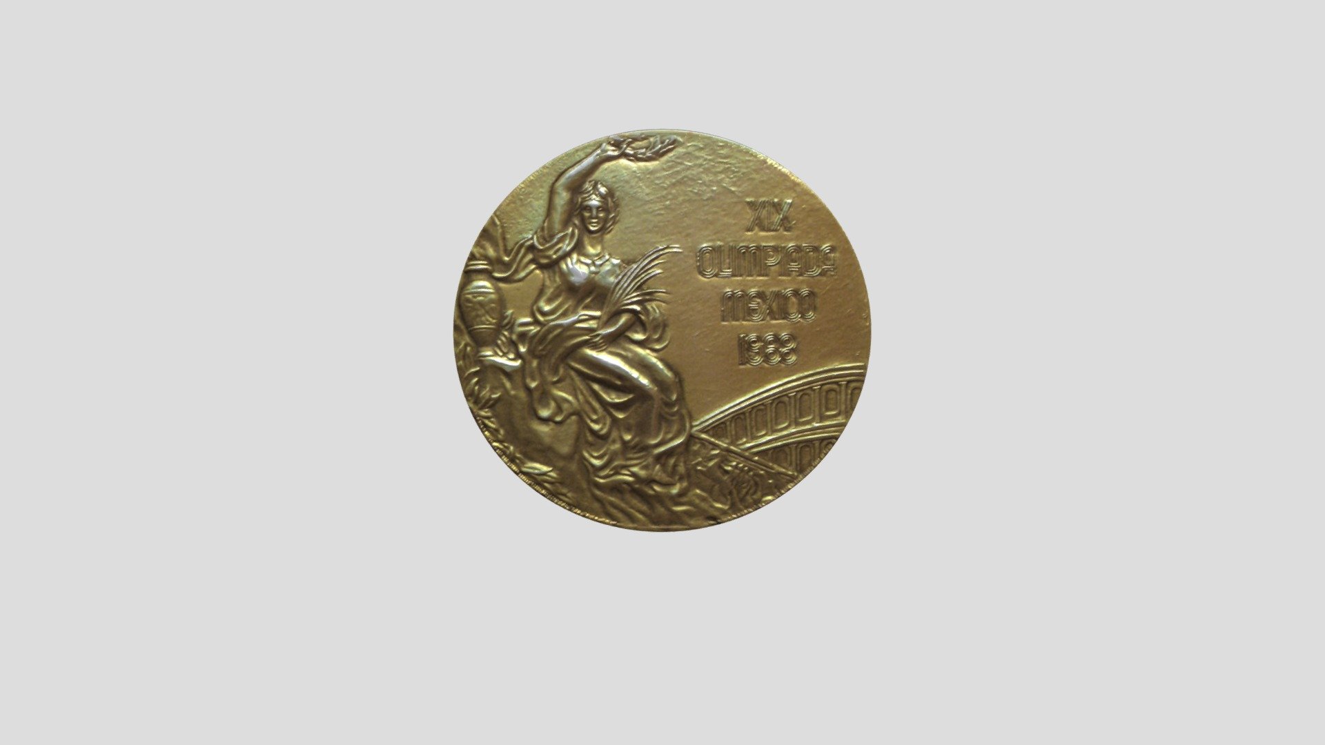 Dunai Antal - Olimpiai aranyérem Mexikó - 3D model by Halhatatlan ...