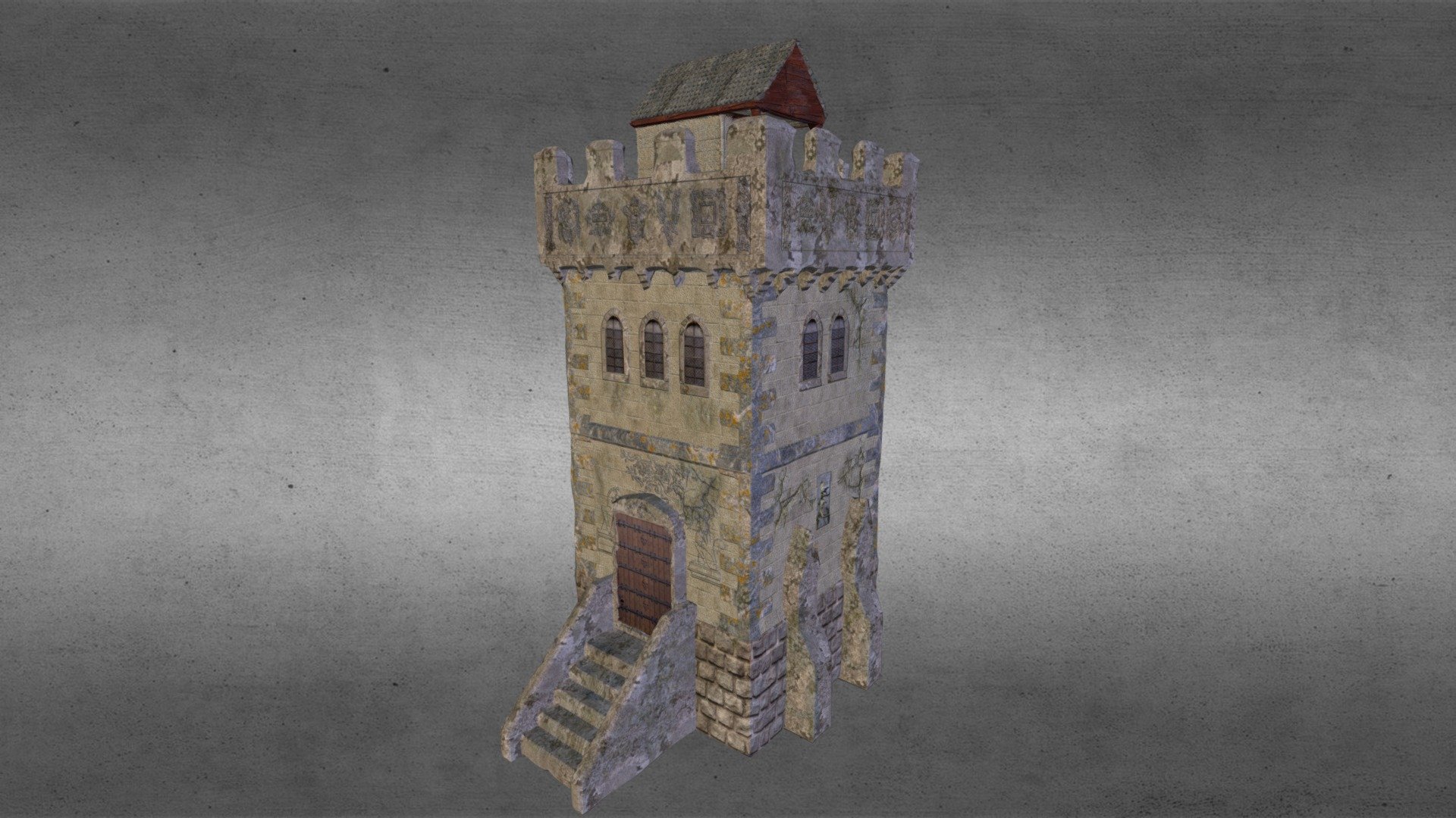 Fantasy watchtower - Download Free 3D model by CM-ART 3D (@captainmarlowe) [8cfb5c3] - Sketchfab