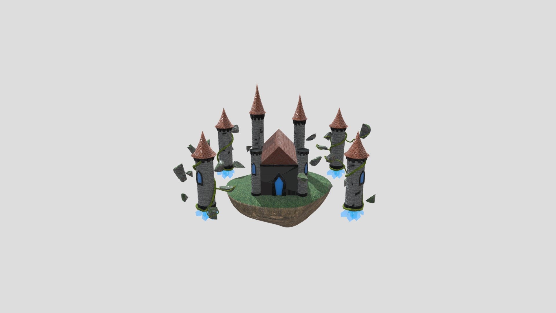 floating castle - 3D model by Henkie Onstenk (@Henkie.Onstenk) [8cfb5e3 ...