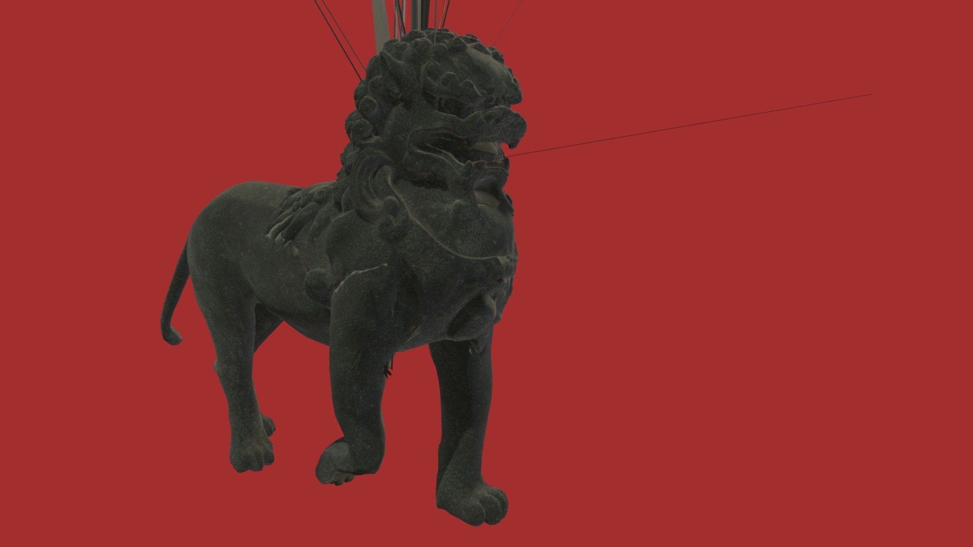 Walking shishi lion statue - Buy Royalty Free 3D model by Mostafa ...