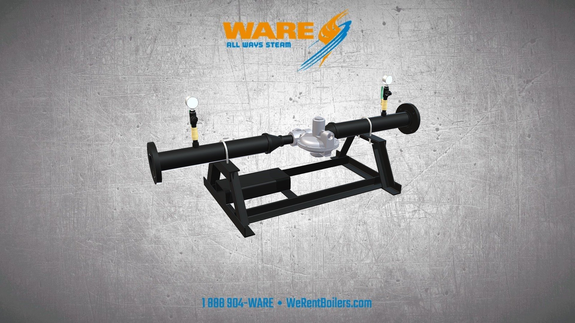 GAS REGULATOR STATION (1-1/2" SENSUS 243-12) - 3D model by WARE (@Ware ...