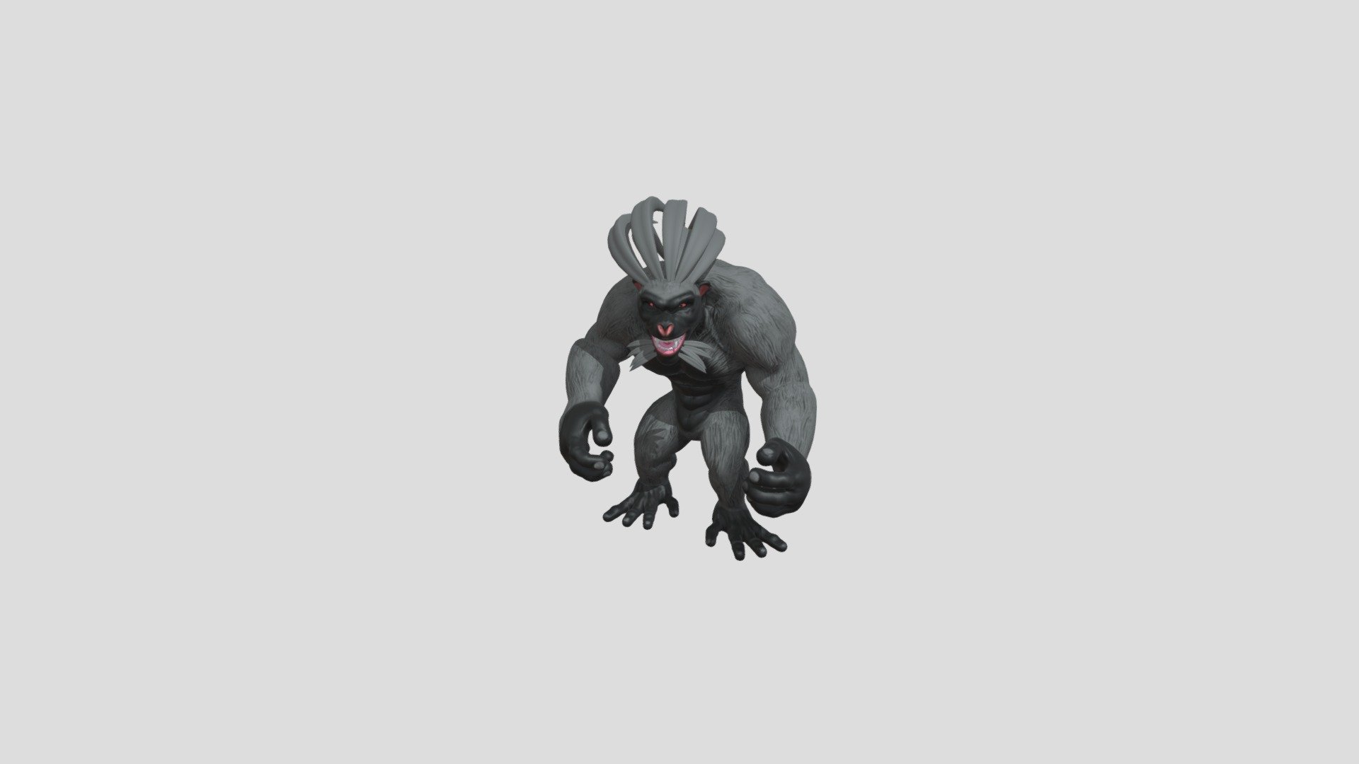Gorilla primal rage animated - Download Free 3D model by Kalani ...